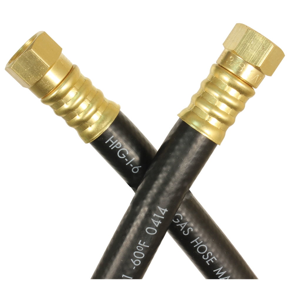 JR Products RV Rubber LP Supply Hose with (2) 3/8" Female Swivel SAE ...