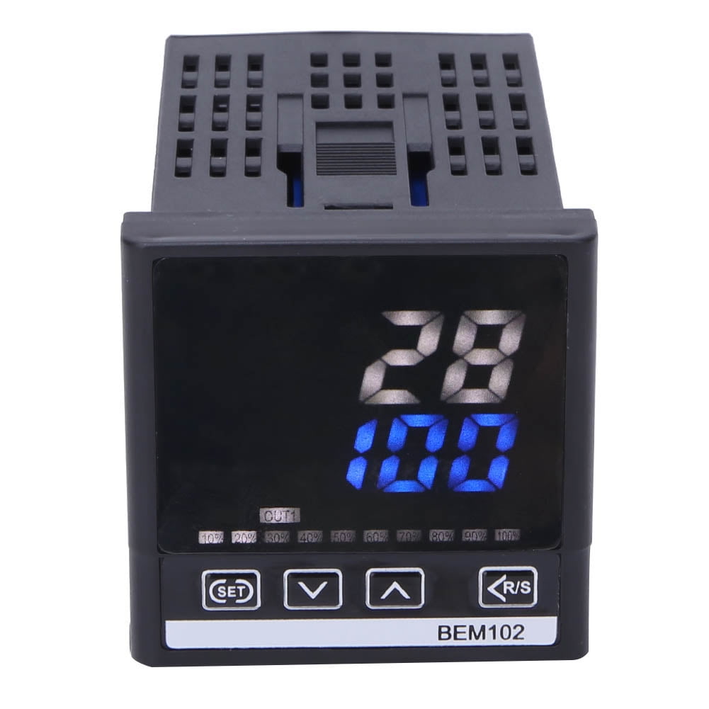 Termostato tipo K, BERM BEM102 K1220 Termostato controlador de temperatura digital LED compacto ...