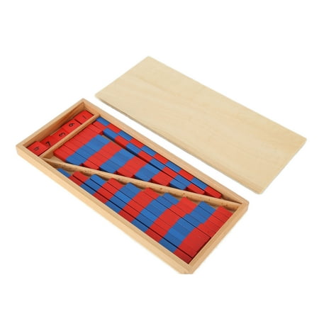 Montessori Mathematics Rods, Small Educational Number Learning Wood ...