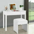 Free Shipping! Costway White Vanity Dressing Table Furniture Stool ...