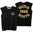Josiah Queen Watch Your Mouth Tank Tops Sleeveless T-Shirt port Vest Women Men Casual Outdoor ...