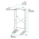 BLACK+DECKER BWDS Washer Dryer Stacking Rack Stand, White - Walmart.com