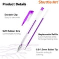 Shuttle Art 260 Pack Gel Pen Set, 130 Colored Gel Pens +130 Refills ...