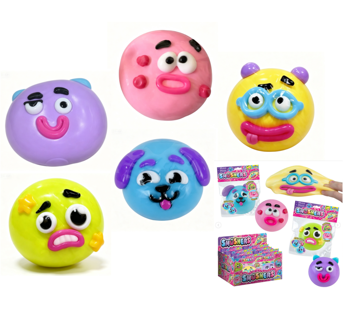 New Smushers Squishy Toys , Curiosities Smushers Dog Face Swap Sqweezz ...