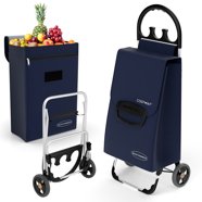 Helping Hand Pop 'n Shop Folding Cart with Pop on Wheels and Foam ...