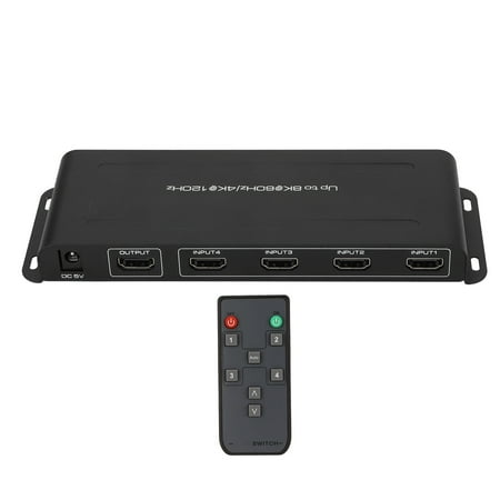 HD Multimedia Interface Switcher 4 Port Supports 8K 60Hz 4K 120Hz HDR ...