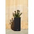 Veradek Block Series Pedestal Tall 32" Plastic Planter - Black ...
