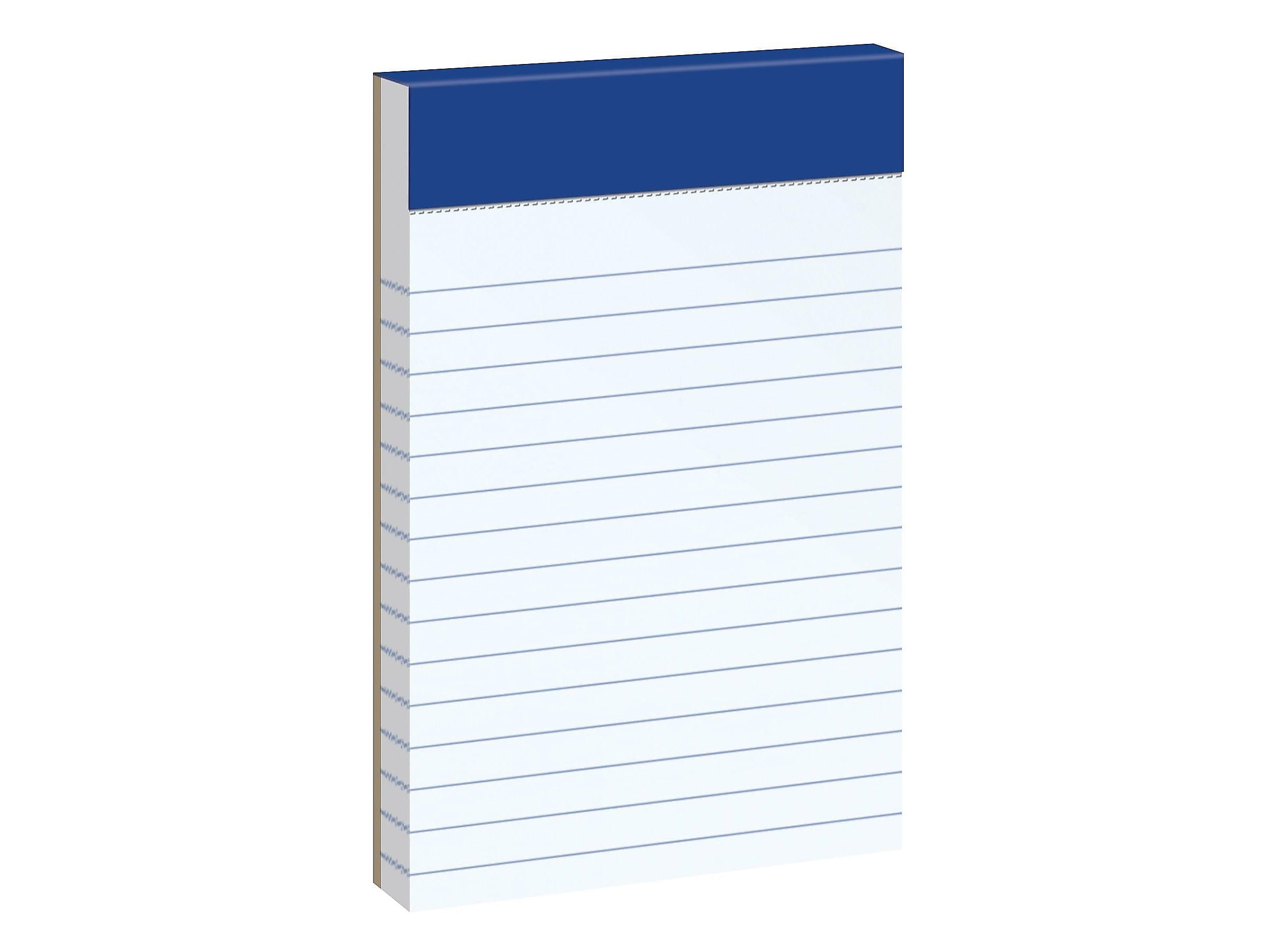 Ampad Notepads 3" x 5" Narrow White 50 Sheets per Pad 420578 - Walmart ...