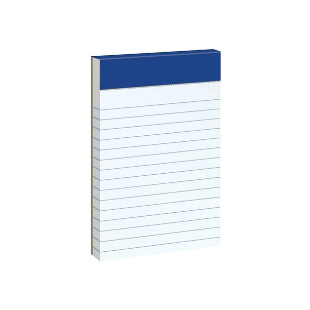 Ampad Notepads 3" x 5" Narrow White 50 Sheets per Pad 420578 - Walmart ...