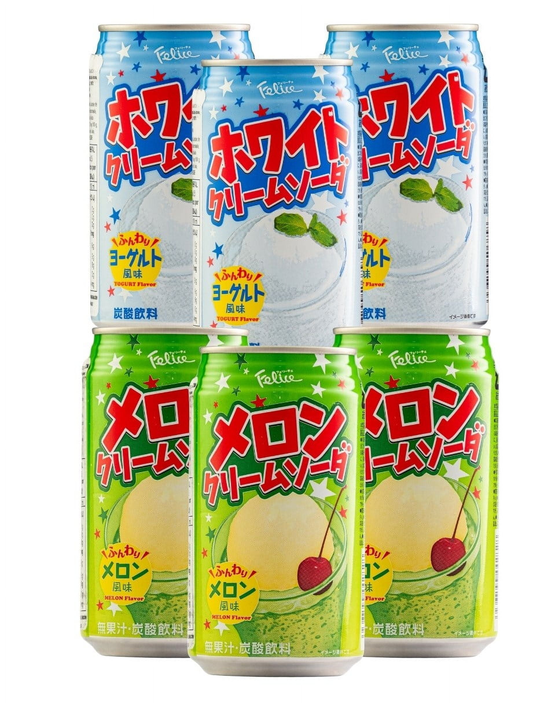 Six Pack Soda Felice Crema Melón y Yogurt 350 Ml Felice Refresco ...