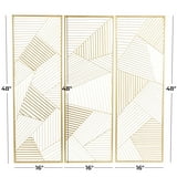Free Shipping! CosmoLiving Geometric Gold Metal Wall Decor Set of 3 ...