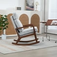 2-IN-1 Rocking Chair, Can Convertible Accent Chair, Comfy Upholstered ...