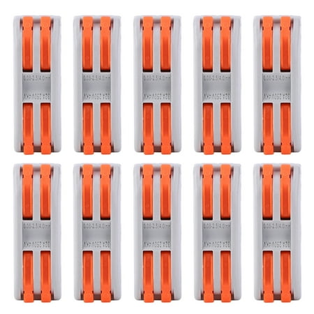 Wire Connector, Safe Quick Terminal Block, PCT2-2 Color 10PCS For -10°C ...
