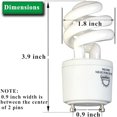 13 Watt GU24 Base 2 Prong Light Bulb, CFL T2 Mini Twist Lock Spiral ...