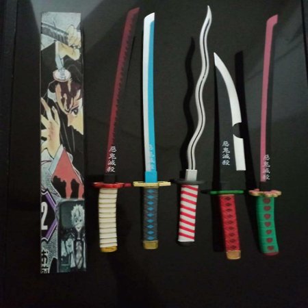 5 Models Sunwheel Knife Children's Outdoor Toys Hand-made Anime Sword ...