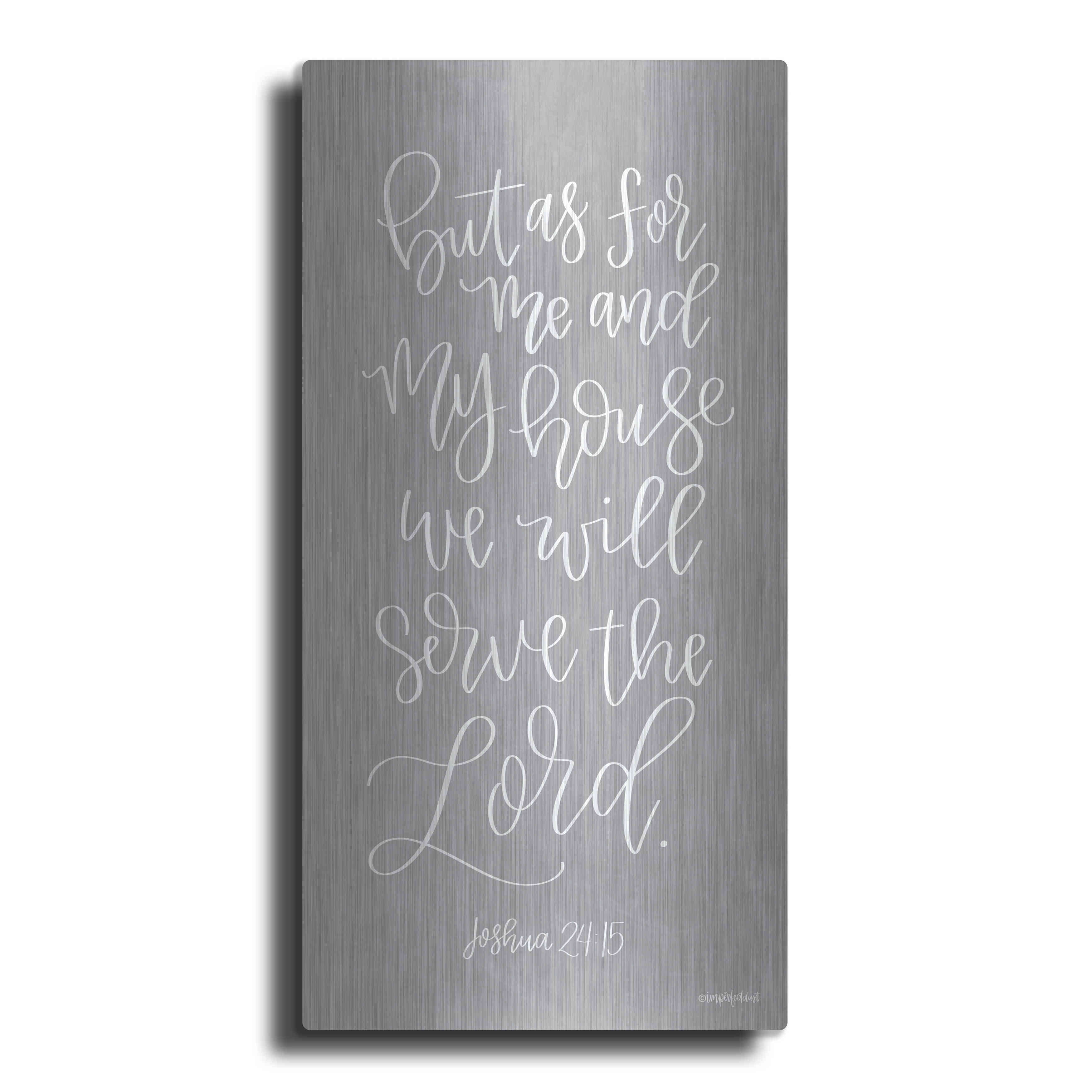 Luxe Metal Art 'Serve the Lord' by Imperfect Dust, Metal Wall Art, 12 ...