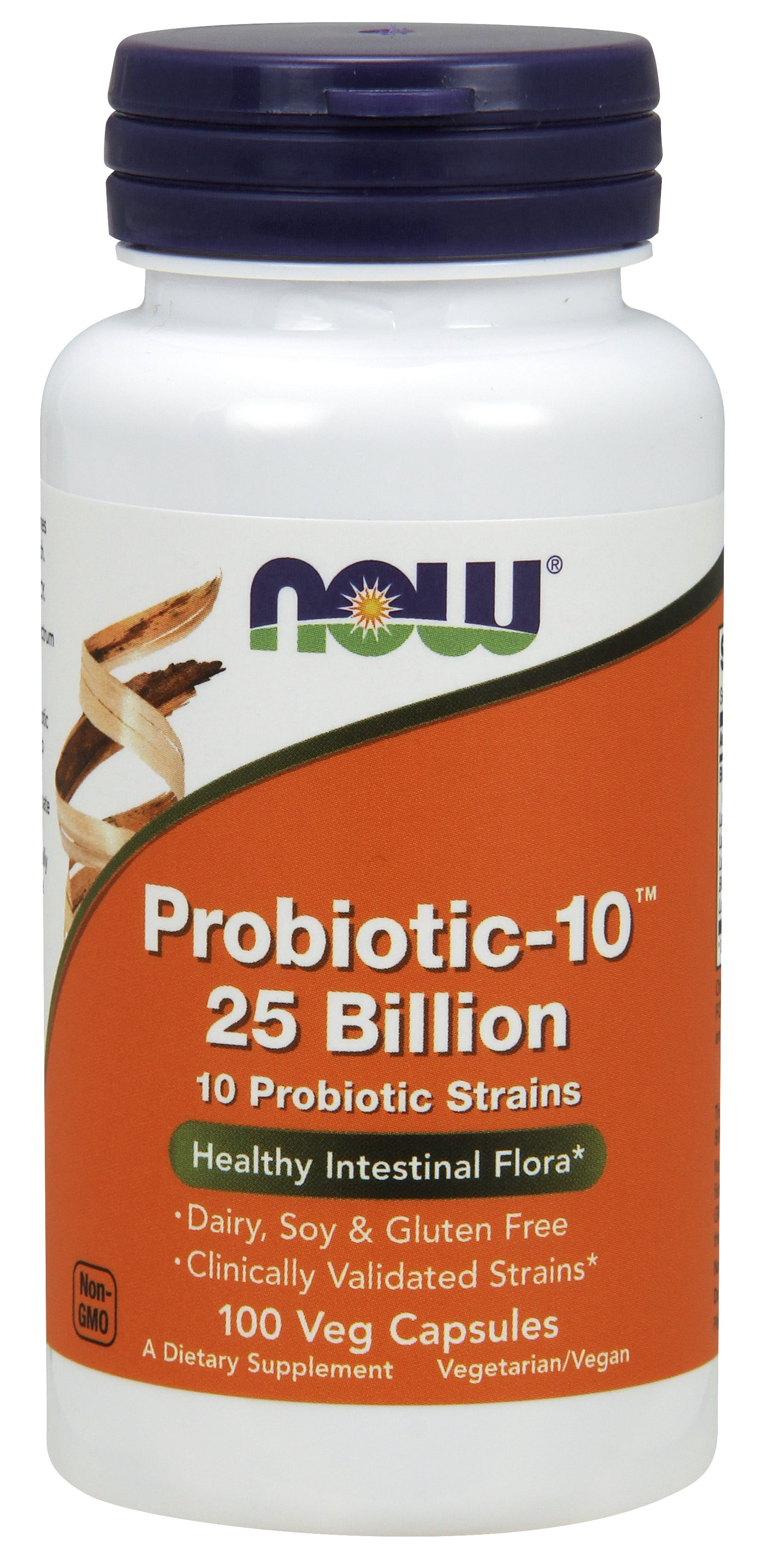 NOW Supplements, Probiotic-10™, 25 Billion, with 10 Probiotic Strains ...