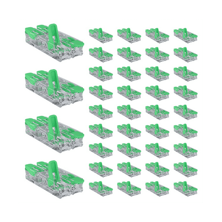 Quick Connect Wire Connectors Kit 2 to 2 Inline Electrical Lever Nuts ...