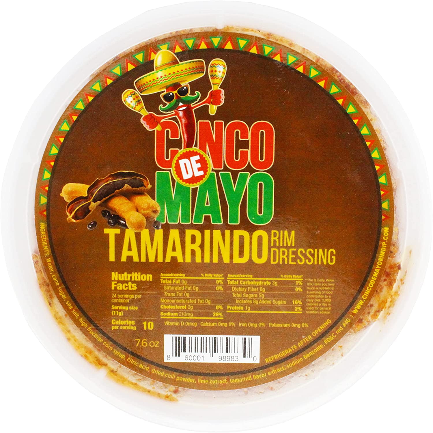 Cinco de Mayo Tamarindo Rim Dip Cocktail Rim Dressing (3 x 7.6 oz ...