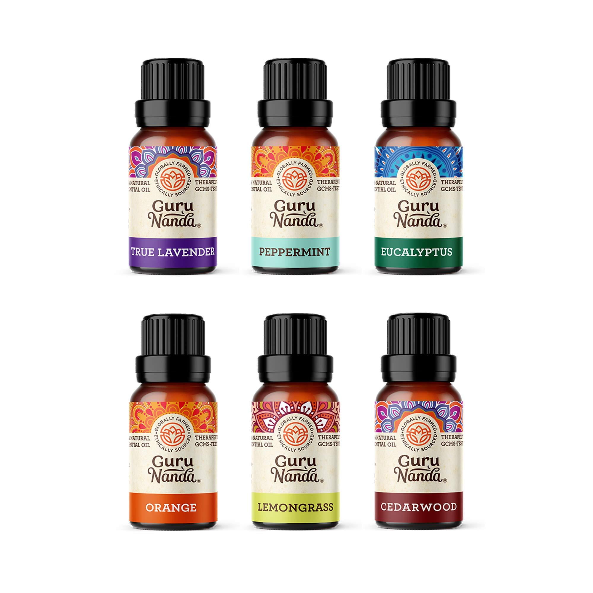 Click here for Gurunanda Top 6 Singles Essential Oils Set - Pure... prices