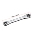 Uxcell Reversible Ratcheting Wrench, 1/2-inch x 9/16-inch Double Box ...