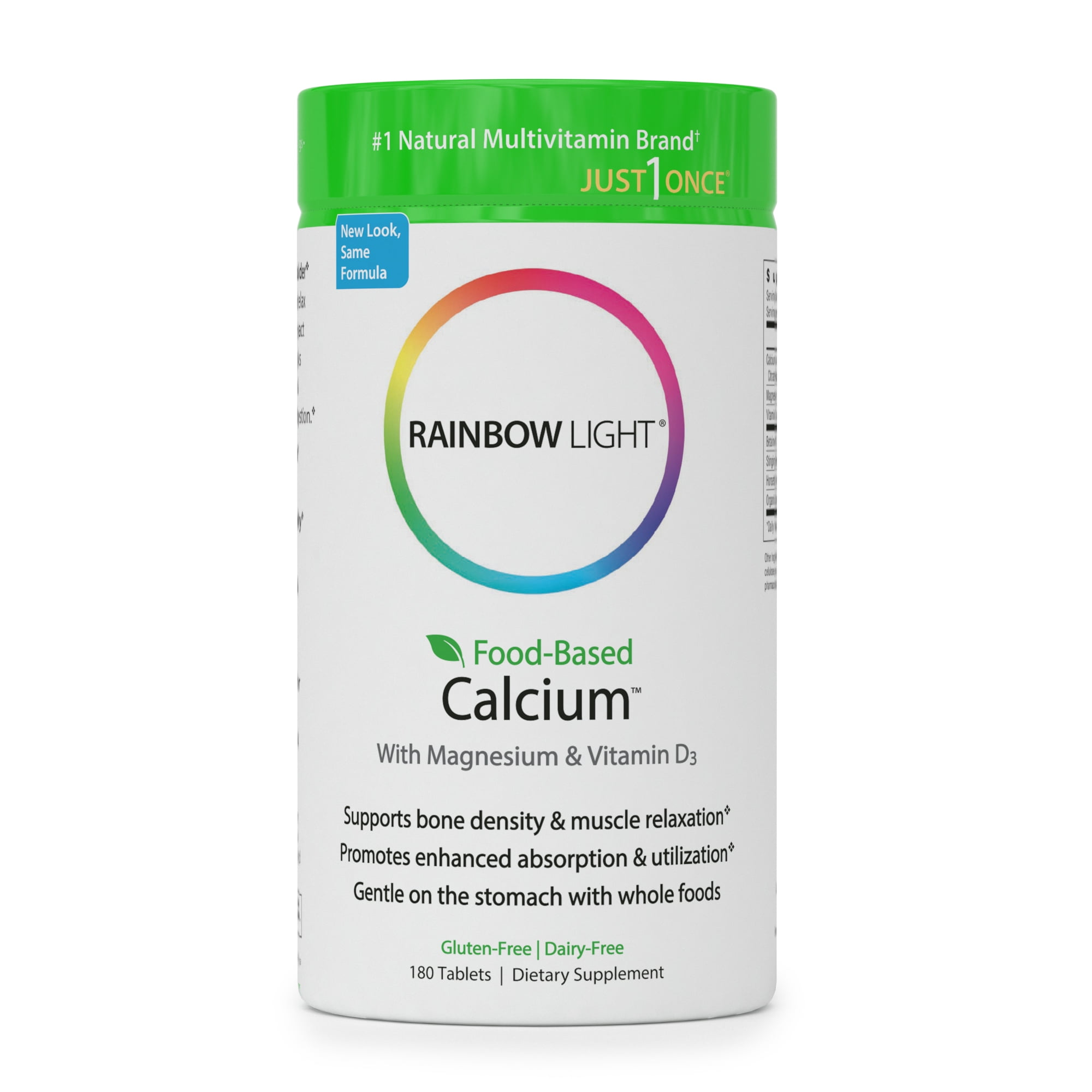 Rainbow Light Food-Based Calcium? 180 Tab - Walmart.com