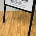 A Frame Sidewalk Sign Holder - Holds (2) 22"W x 28"H Posters - Walmart.com