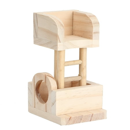 Hamster Lookout Platform, Hamster Wood House, Lookout Tower Toy Without ...