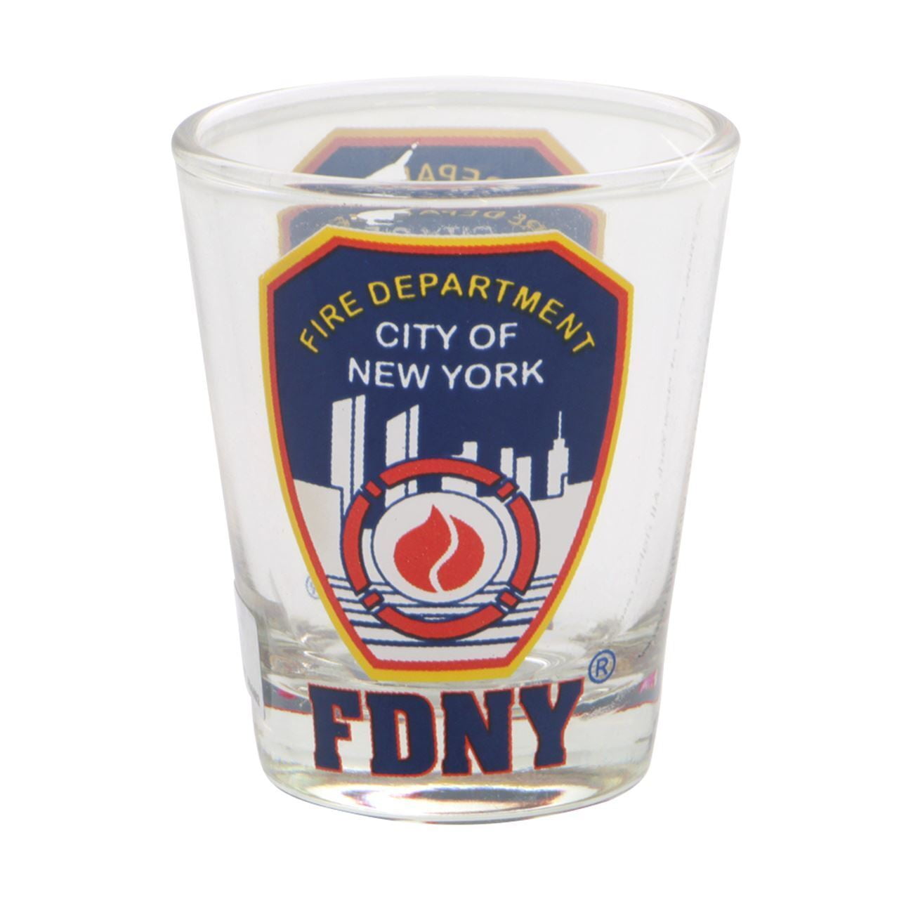 FDNY Shot Glass [1.5 Oz] Clear New York City Fire Department Shot Glass ...