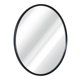 HBCY Creations Black Circle Wall Mirror 16 Inch Round Wall Mirror for ...