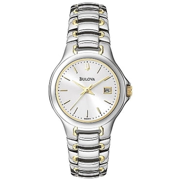 Bulova Women's Quartz Wrist Watch, Two Tone Stainless Steel with ...