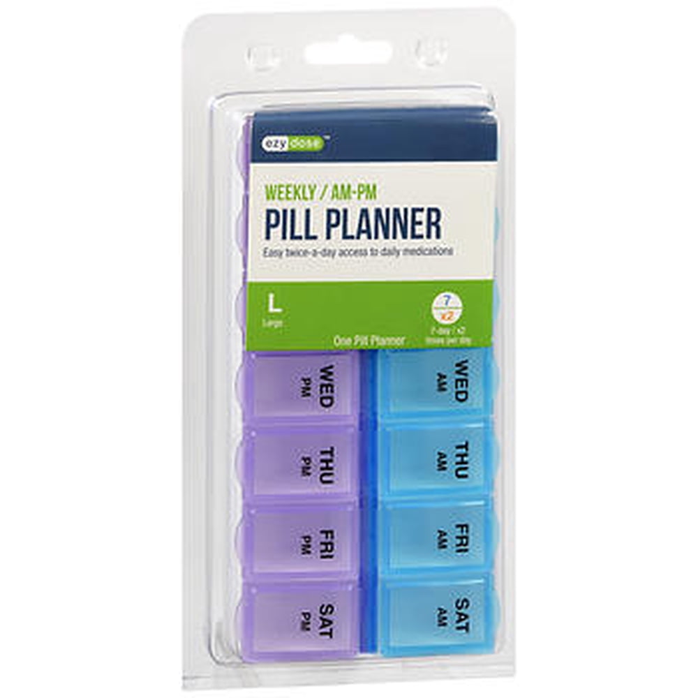 Ezy Dose 7-Day AM/PM Pill Reminder, 67471, Large - Walmart.com ...