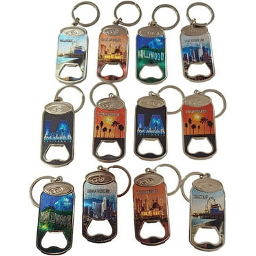 Set of 12 Los Angeles Hollywood Souvenir Keychain, I Heart LA Keychain ...