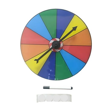 HILABEE Color Rotating Wheel Fortune Wheel Editable Portable Roulette ...