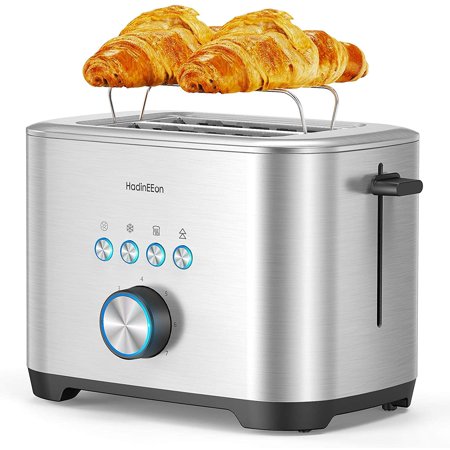 Sepeda Toaster 2 Slice, Stainless Steel Toaster 1.5-Inch Extra Wide ...