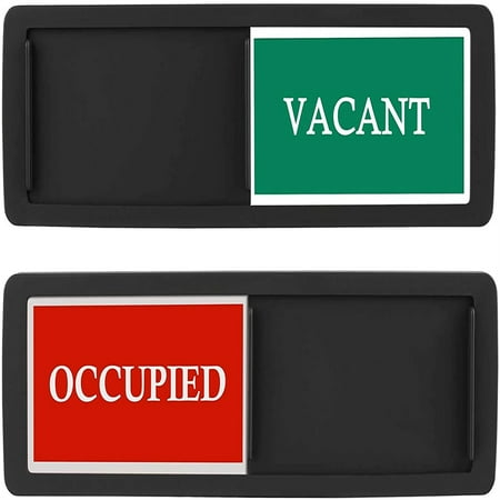 （Black)Vacant Busy Sign Sliding Door Sign Do Not Disturb Restroom Sign ...