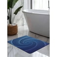 Abstract Soft Diatomaceous Earth Mat, Blue Stripe Geometric Swirling ...