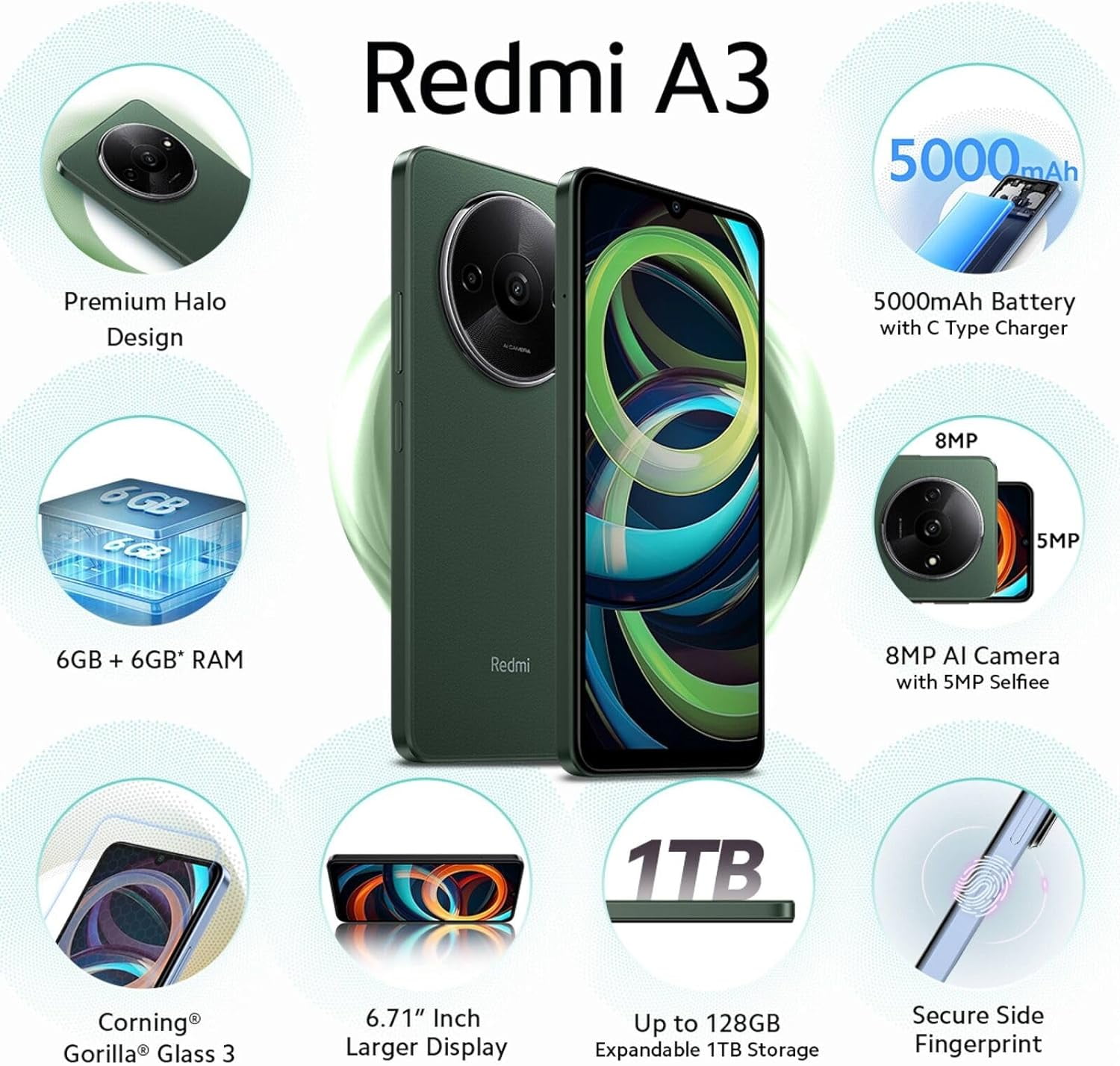 Xiaomi Redmi A3 4G 64GB + 3GB Versión Global ROM (Tmobile Tello ...