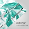 2 Pack Wet Dry Bags,Jade Green Marble Pattern Waterproof Reusable Dual ...