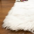 Ultra Soft Faux Sheepskin Fur Shag Rug Ivory 2' x 3' - Walmart.com