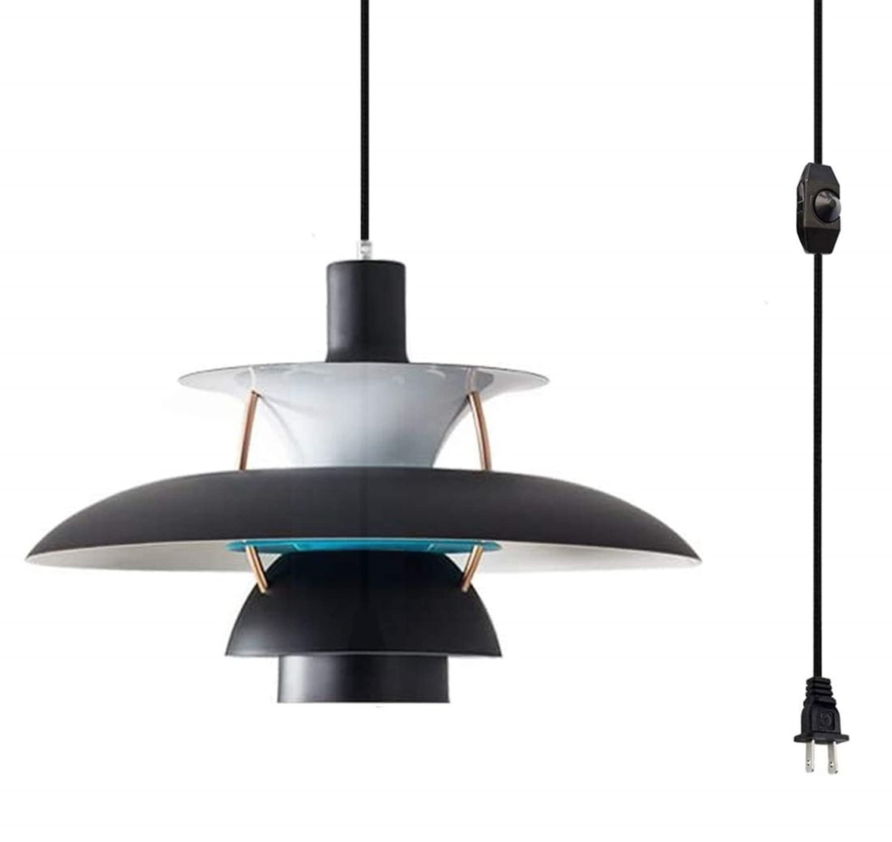 FSLiving Plug in Pendant Light Modern Hanging Pendant Lights Denmark ...