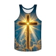BVOFAR Men 3D Print Tank Tops Jesus Cross Graphic Tees Christian ...