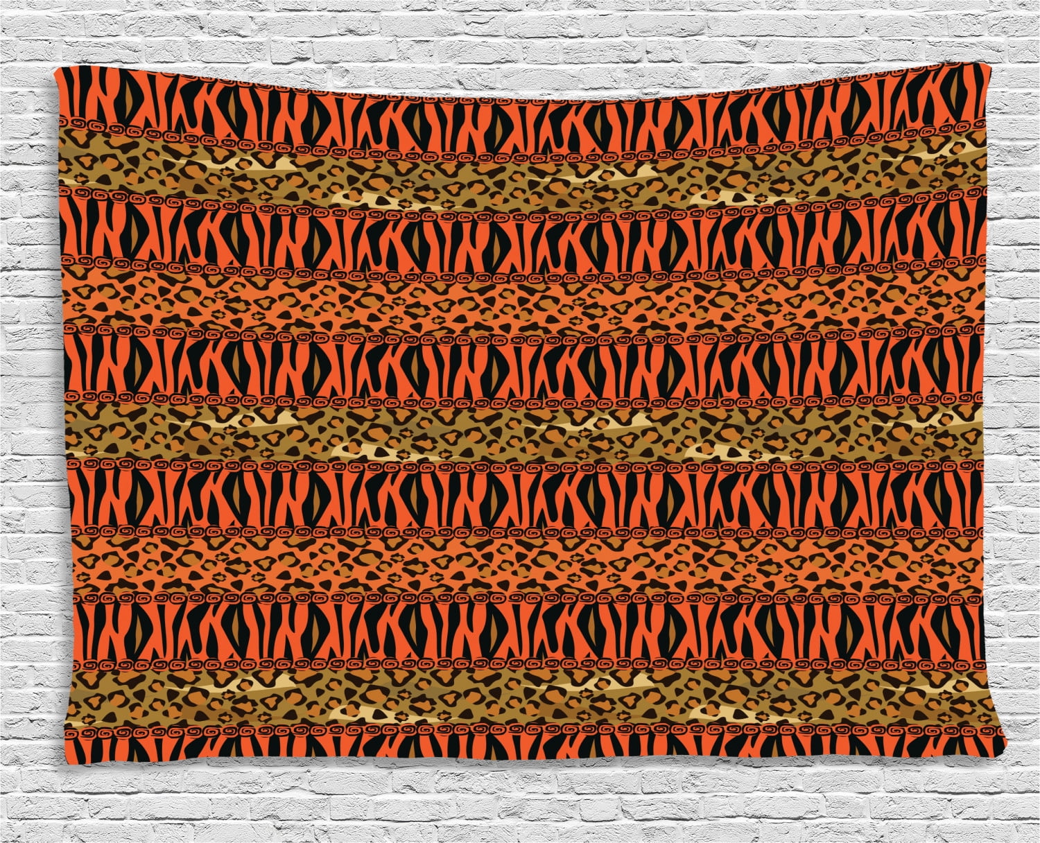 African Tapestry, Leopard and Cheetah Skin Savannah Pattern Safari ...