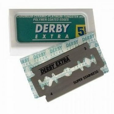 Derby Extra Safety Steel Shaving Double Edge Razor Blades, 100 Count ...