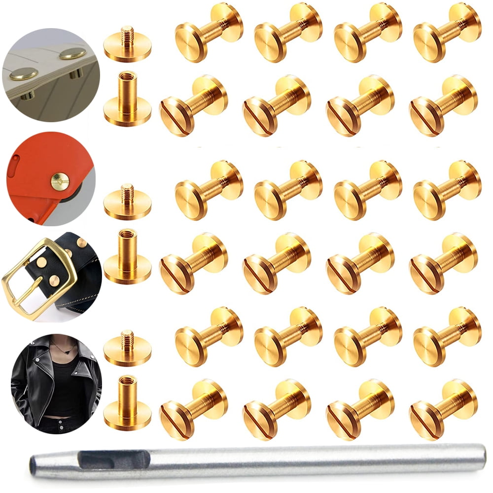 Upgrade Your Leather Goods with 20 Button Studs (10x9mm) and Tool Set ...