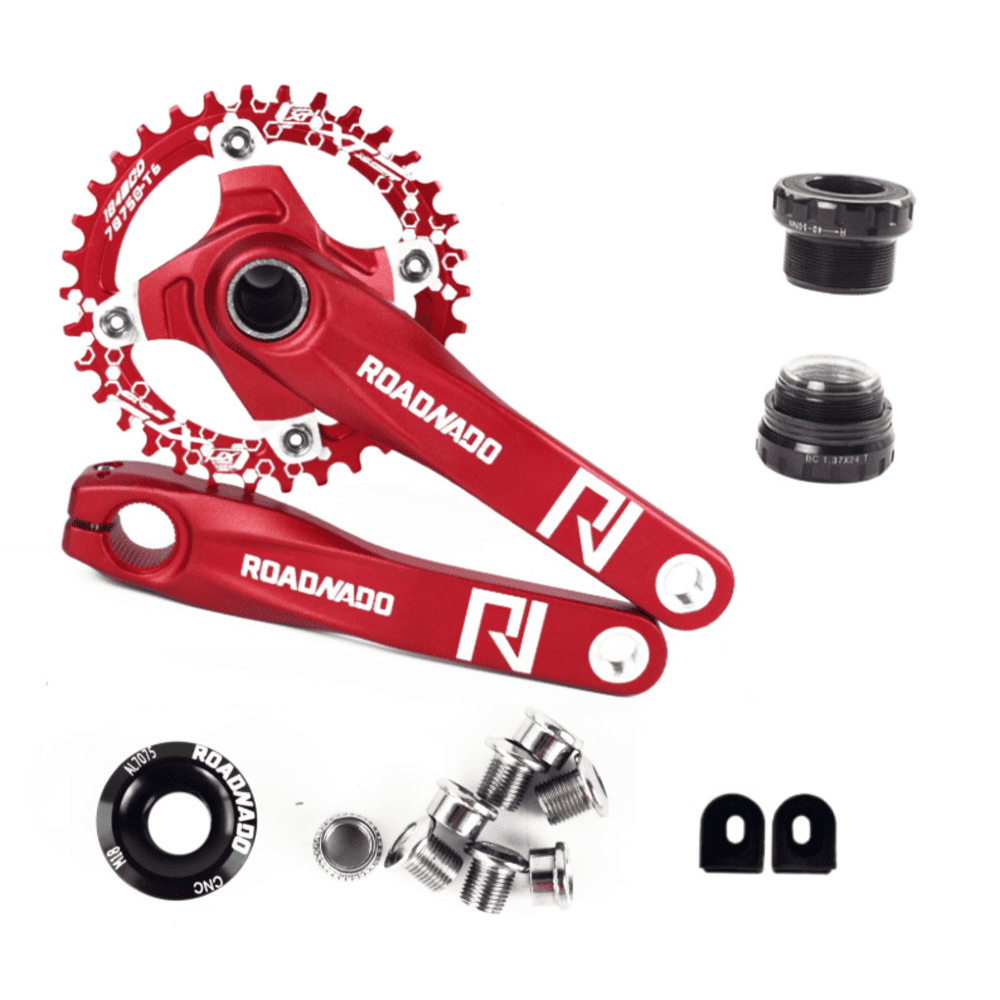 ROADNADO Mountain Bike Crankset 170mm 104BCD with Chainring 34T/36T MTB ...