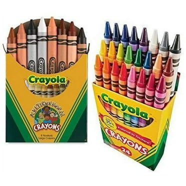 Crayola Box of Crayons Non-Toxic Color Coloring School Supplies, 24 ...