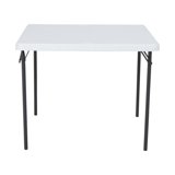 Lifetime 37 inch Square Folding Table, Indoor/Outdoor Commercial Grade ...