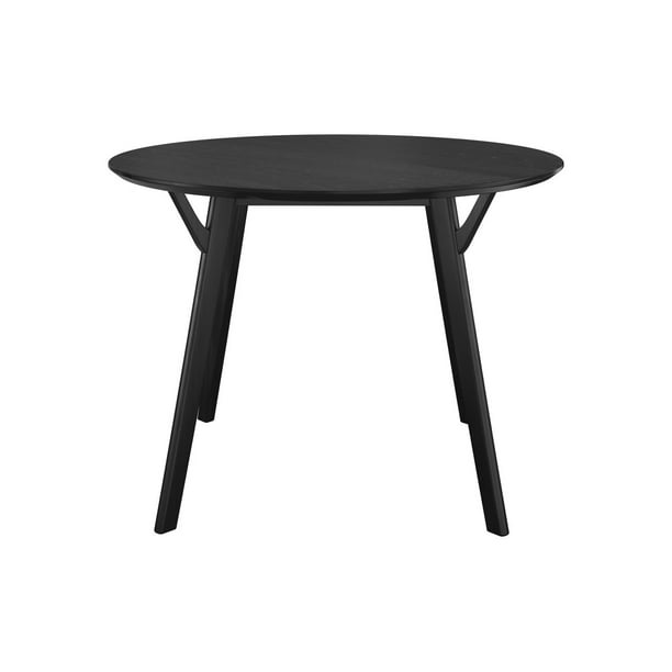 Inmod Scandi Round Dining Table (Black) - Walmart.com