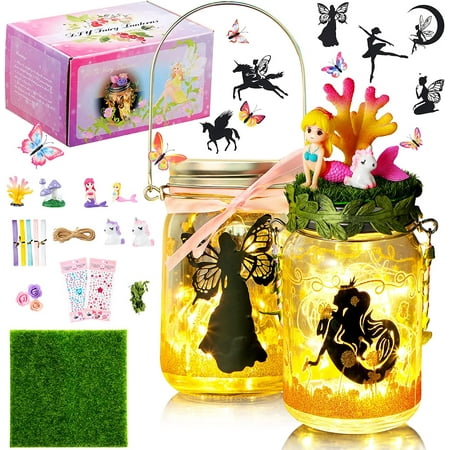 Lepai Fairy Lantern Craft Kit Gift for Kids DIY Jar Arts and Crafts ...